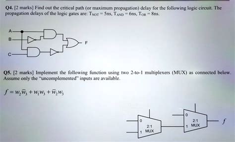 Solved Q4 2 Marks Find Out The Critical Path Or Maximum