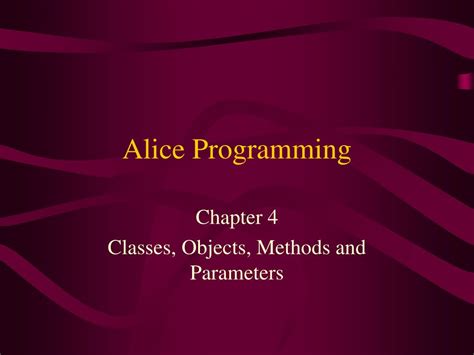 Ppt Alice Programming Powerpoint Presentation Free Download Id 83602