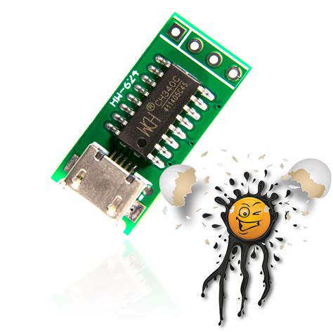 Ch340c Micro Usb Ttl Uart Seriell Konverter Iot Powered By Androegg De