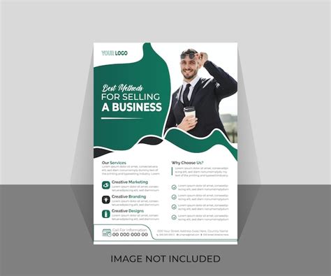 크리에이티브 플라이어 디자인 템플릿 ⁇ 터 프리미엄 벡터