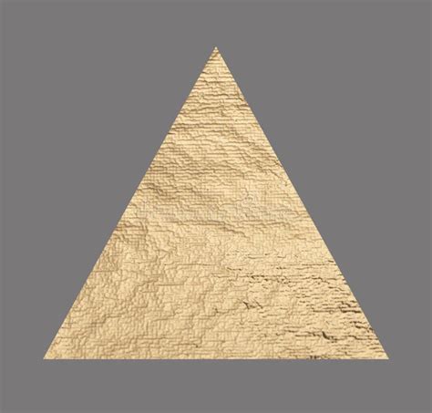 Gold Triangle Shape With Embossed Metallic Texture Shiny Brass Foil Finish Elegant And Rich