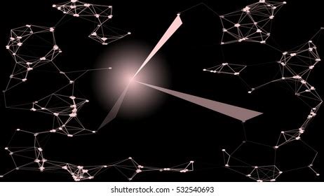 Abstract Plexus Structure Forming Geometric Pattern Stock Vector Royalty Free