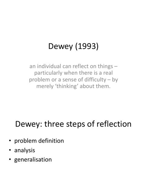 Dewey 1993 Reflective Practice Epistemology