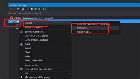 Adventureworksci Step From Mdf To Dot Sql Files