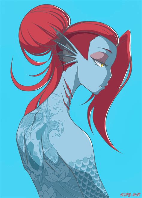 Undyne Undertale Drawn By Kehmy Danbooru