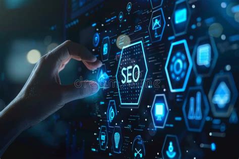 Seo Search Engine Digital Marketing And Business Technology Concept Stock Image Image Of