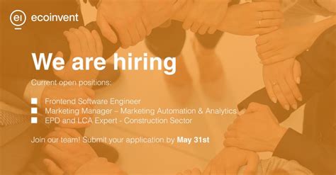 Ecoinvent On Linkedin Data Sustainability Hiring Hiringnow