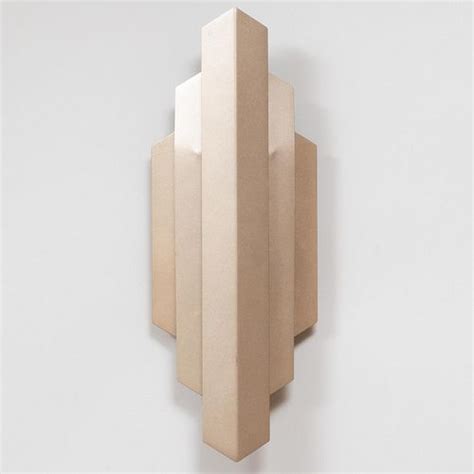 Set Of Four Deco Sconces Gold Vertical Geometric Modern Led Sconce Light Fixture Sold At