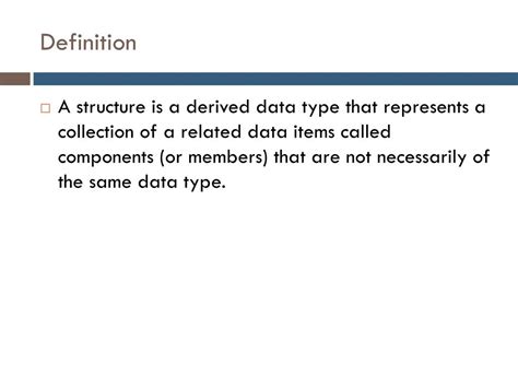 Ppt Lecture 10 User Defined Data Types Powerpoint Presentation Free