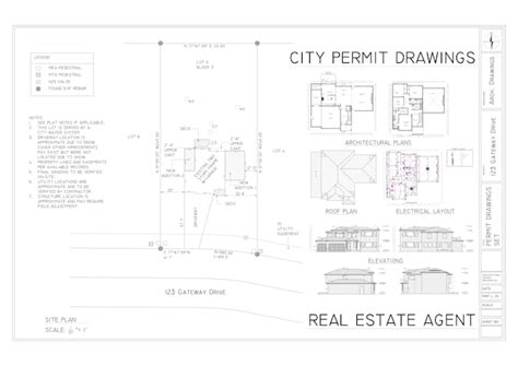 City Permit Drawings Roof Plan Mep Foundation Plan For Real Estate