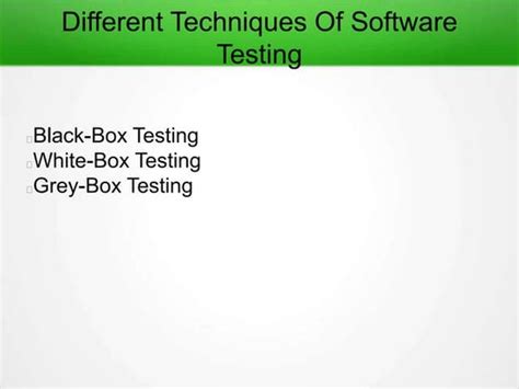 Gray Box Testing Ppt