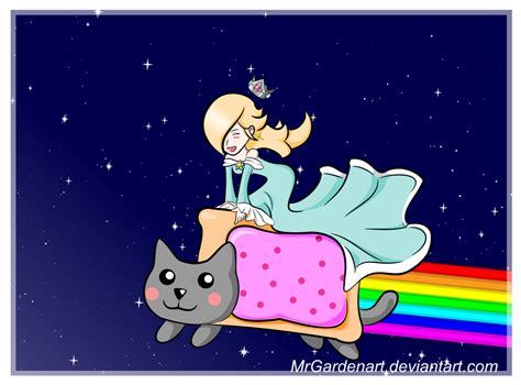 Rosalina And Nyan Cat By Mrgardenart On Deviantart