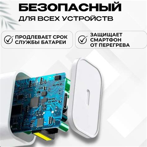 Зарядка для телефона Кабель Type C Lightning и блок питания Usb C
