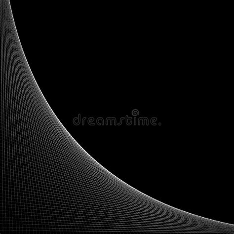 Grid Mesh Of Intersecting Lines With Curve Arc Spreading From Stock Vector Illustration Of