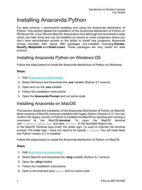 installing anaconda tensorflow pdf python programming language