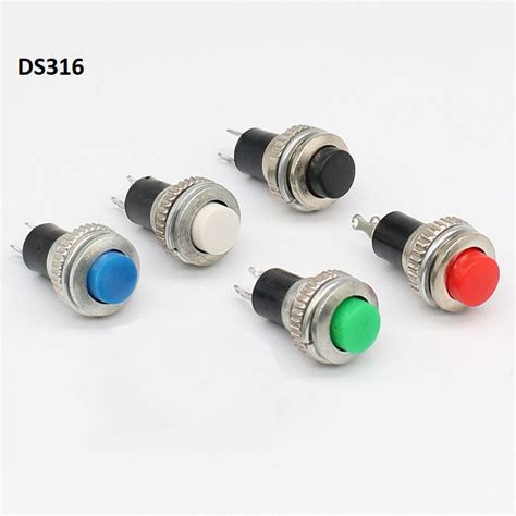 Momentary Push Button Switch DS316 Red Normally Open
