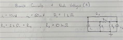 Solved Find All Branch Currents And Node Voltagesr Resi