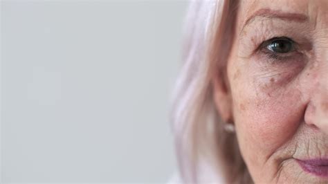 Skin Care Senior Woman Home Cosmetics Elderly Age Cosmetic