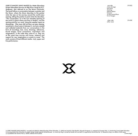 Mette Edvardsen And Iben Edvardsen Livre Dimages Sans Images Flash Art