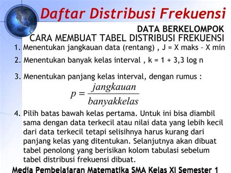 1 Tabel Distribusi And Histogram Materi Ppt
