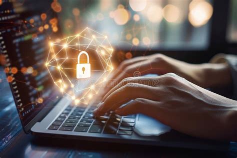 Ensuring Employee Confidentiality Laptop Security With Virtual Padlock For Cyber Data Protection