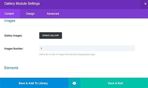 Divi Gallery Module Latest Divi Theme Documentation