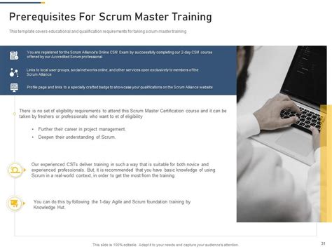 Professional Scrum Master Training Proposal It Powerpoint Presentation Slides Presentation