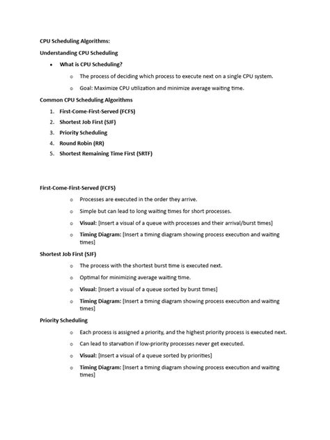 Cpu Scheduling Algorithms Pdf Scheduling Computing Concurrency Computer Science