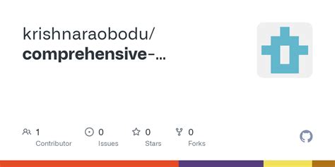 Github Krishnaraoboducomprehensive Assessment
