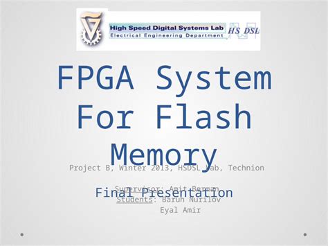Pptx Fpga System For Flash Memory Final Presentation Dokumentips