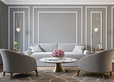 9 Ways To Dress Up A Room With Molding Wall Molding Living Room