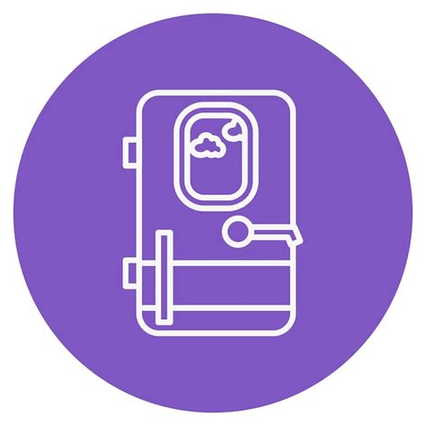 Premium Vector Exit Door Vector Illustration