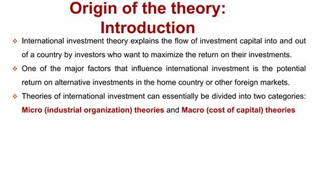 Unit 2 Lecture 7 International Investment Theory Part 2