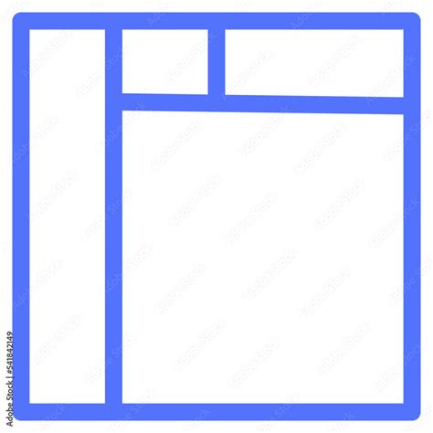 Layout Wireframe Template Sidebar Blog Ui Stock ベクター Adobe Stock