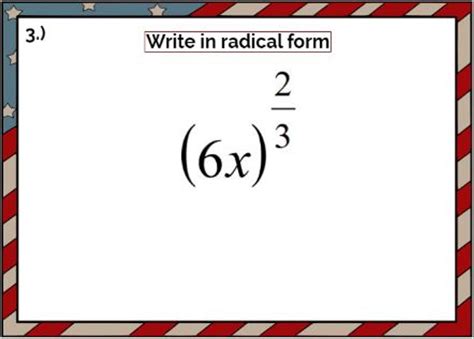 Radical Form To Exponential Form