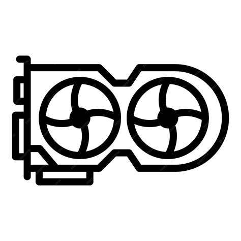 Premium Vector Card Gpu Icon Outline Card Gpu Vector Icon For Web Design Isolated On White