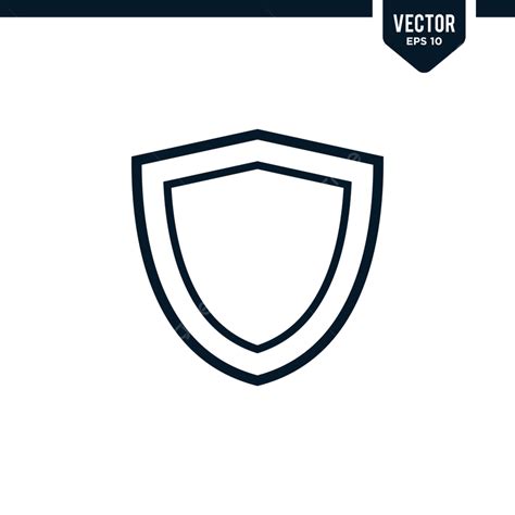 Shield Icon Collection In Outlined Or Line Art Style Collection Or Art Png And Vector With