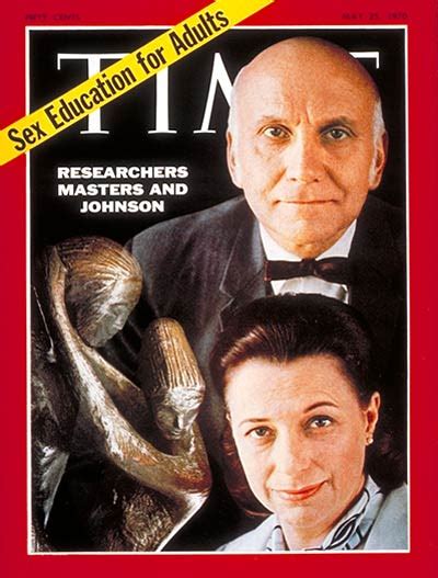 Time Magazine Cover Dr William Masters And Virginia Johnson May 25