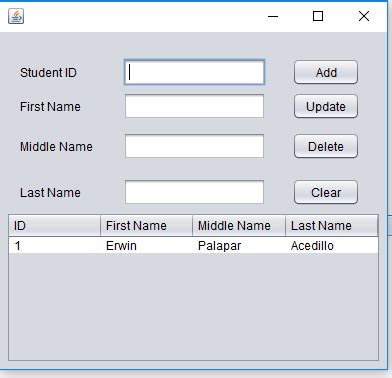 JTable With File Handling SourceCodester