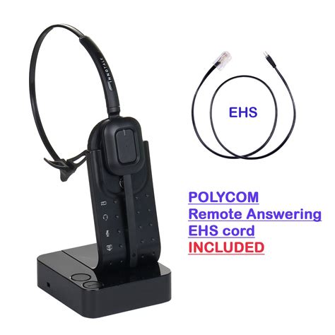 Wireless Headset Polycom Vvx300 Vvx310 Vvx400 Vvx410 With Polycom Ehs