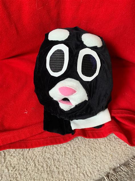 Black And White Cat Fursuit Head Only Etsy