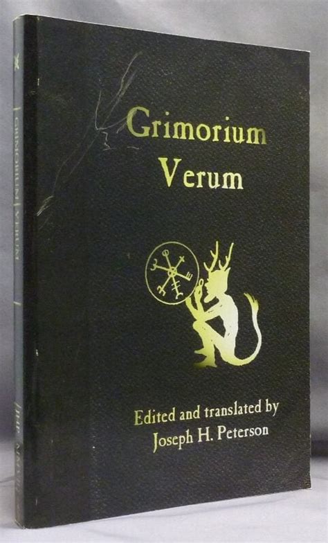 Grimorium Verum A Handbook Of Black Magic Joseph H Peterson And