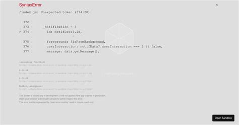 Zo0rreact Native Push Notification Codesandbox