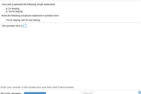 solved let p and q represent the following simple