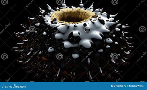 Fluidic Symmetrical Flow Fluid Lines And Shapes Abstract Background Composition Royalty Free