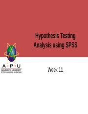 Hypothesis Testing Results Analysis Using SPSS RM Dec Pptx Hypothesis Testing