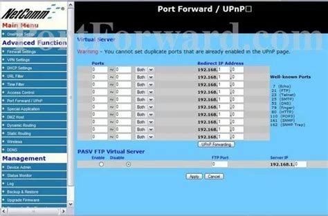 How To Forward Ports In A Netcomm NB W Router