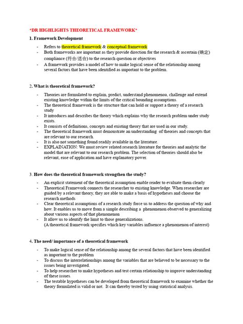 Theoretical Framework Conceptual Framework And Hypotheses Development