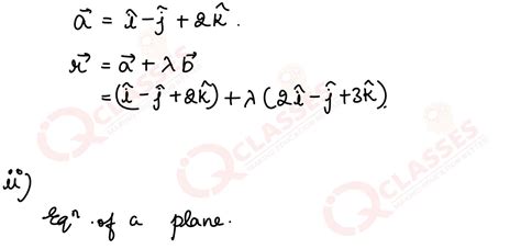 Q13 I Find The Vector Equation Of The Line Passing Through The Point 1 1 2 And