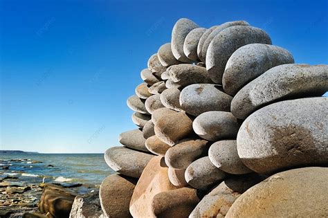 From Gravel Mass Cobblestone Stone Rock Photo Background And Picture